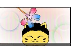 animation of a BUDDHACAT